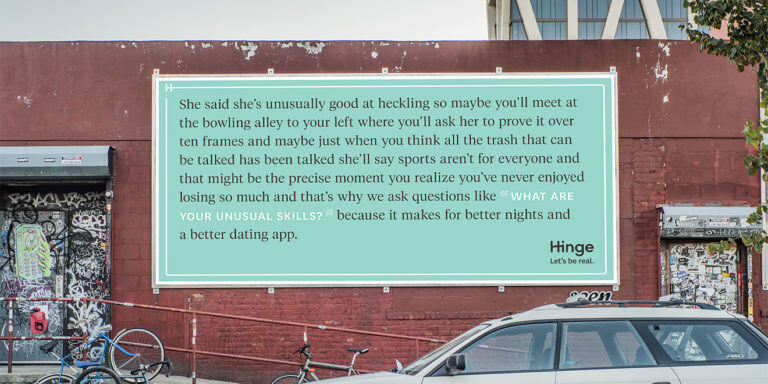 Campaign of the Month: 'Let's Be Real' - Hinge - GWI